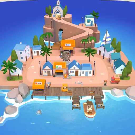 Idle Fishing Village Tycoon - Games