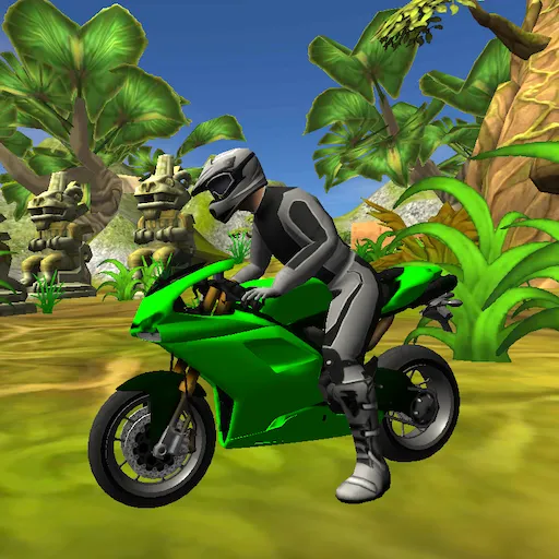 Jungle Motorbike Jumping 3D - Games