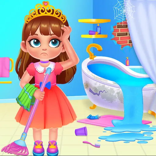 Princess Home Cleanup & Fixing - Games