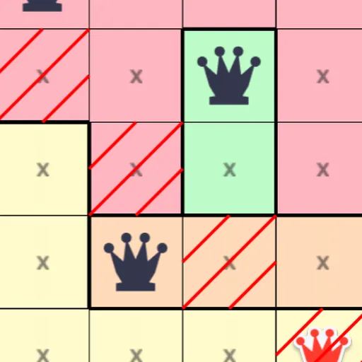 Crowns Puzzle - Queens Game - Games