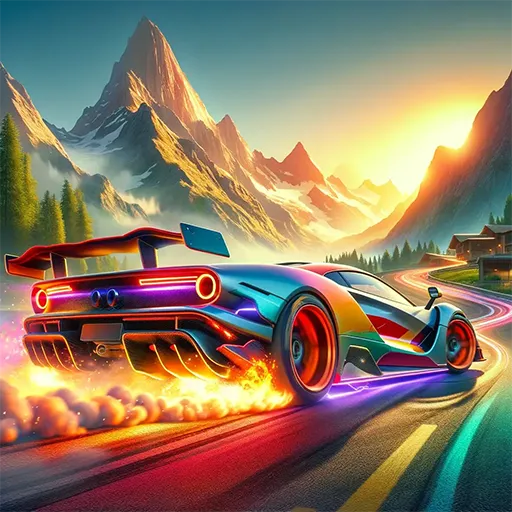 Neon Car 3D: Car Racing - Games