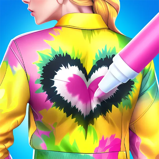 ASMR Tie Dye Coloring - Games