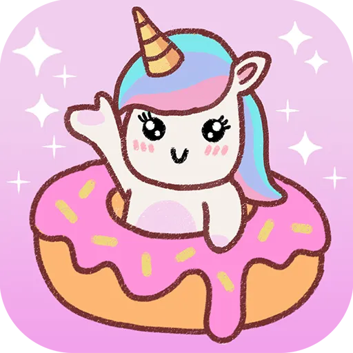Unicorn Donut: Drop & Merge - Games