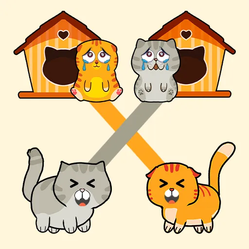 Cat Rush Puzzle: Draw To Save - Games