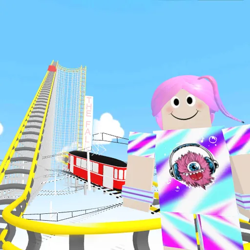 Roller coaster obby parkour - Games