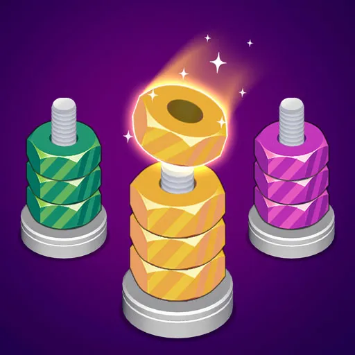 Nuts And Bolts Color Sort - Games