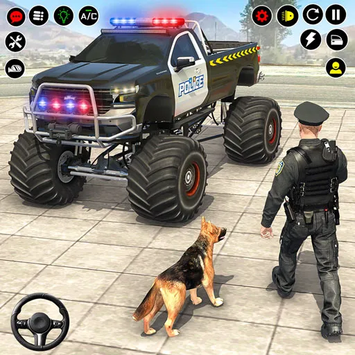 Police 4x4 Monster Truck Games - Games