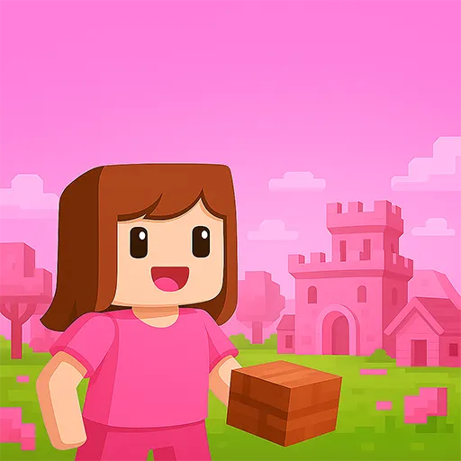Building - Pink World Craft - Games