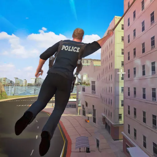 Police Rope Hero: City Battle - Games