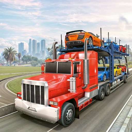 US Truck Driving-Car Transport - Games