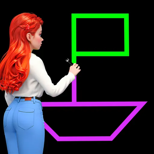 Single Line Puzzle Drawing - Games