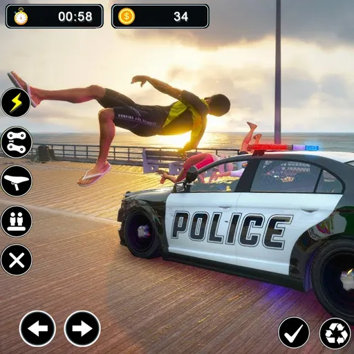 US Police Officer Car Chase 3D - Games