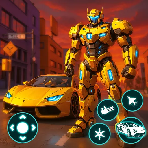 Robot City War: Car Transform - Games