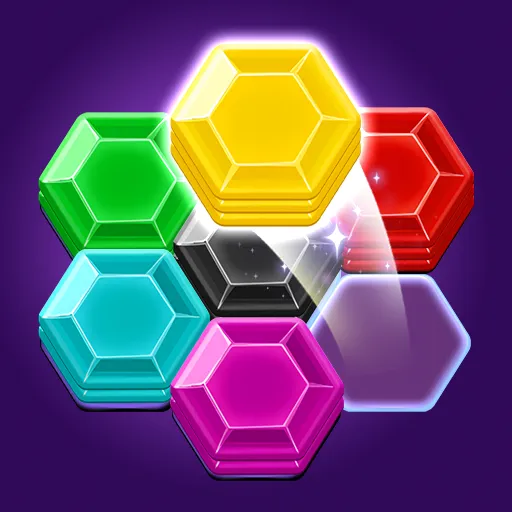 Jewel Hexa Stack: Diamond Sort - Games