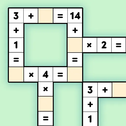Math Crossword - number puzzle - Games
