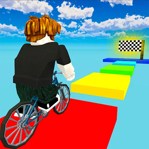Obby bike: Parkour Adventure - Games