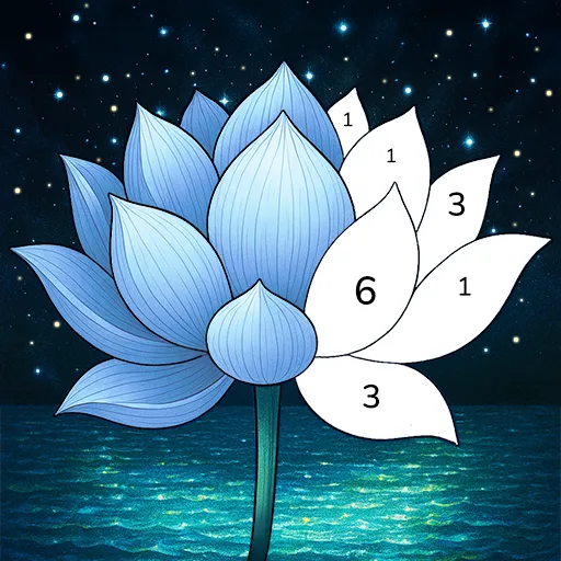 Lotus Color - Color by Number - Games