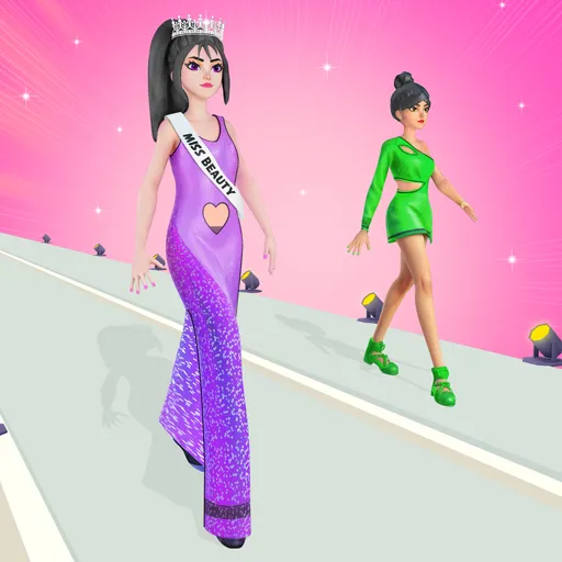 Miss Beauty Run: Fashion Walk - Games
