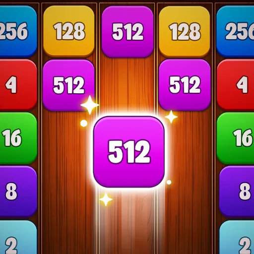 Wood Number Merge - Games