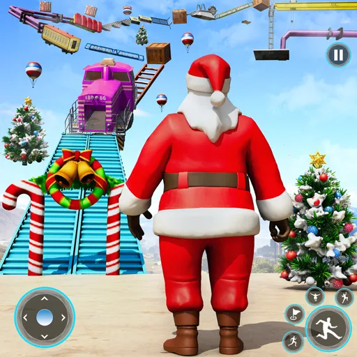 Santa Running Jump Up Games - Games