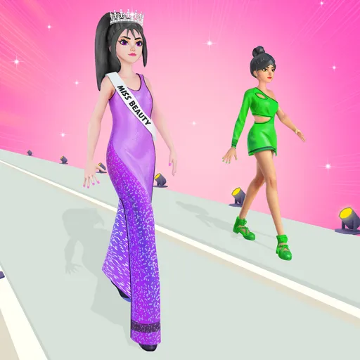 Miss Beauty Run: Fashion Walk - Games