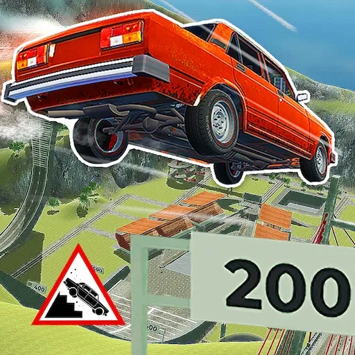 Beam Drive Ramp Jump Car Crash - Games